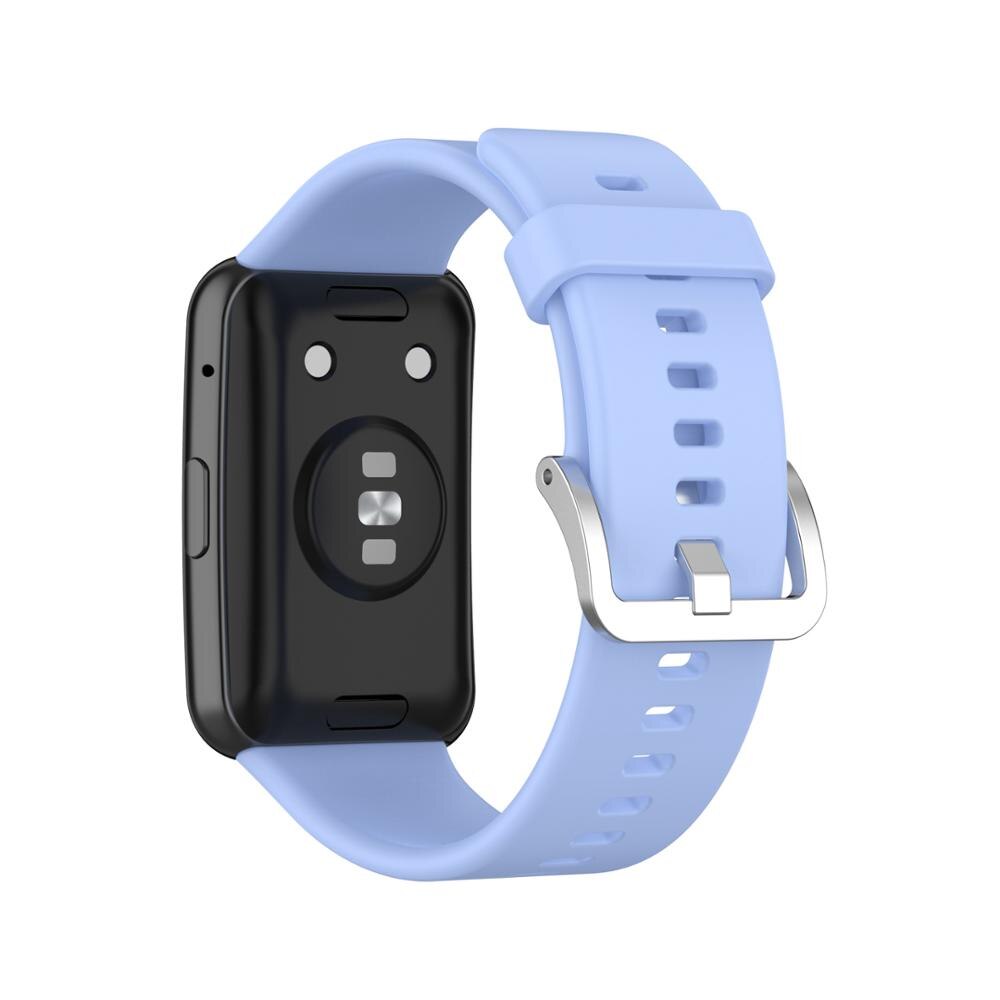 Huawei Watch Fit Strap | Light Blue Plain Silicone – GT Straps™