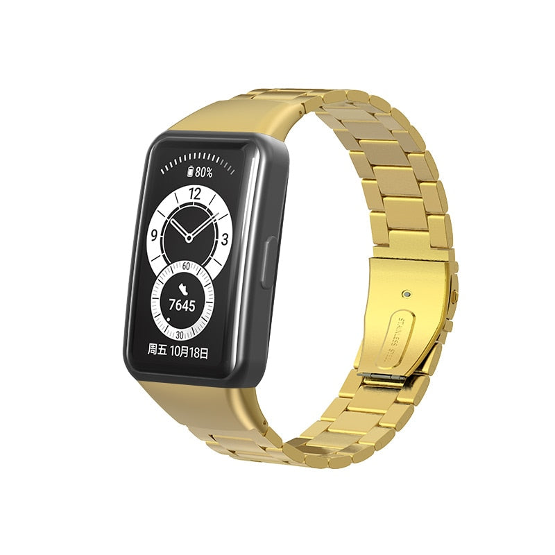 Huawei Band 6 Strap | Honor Band 6 Strap | Gold Vintage Steel – GT Straps™
